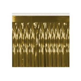 Metallic Fringe Drape Gold