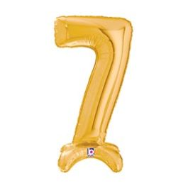 Stand Up Air Filled Gold Number 7 25inch